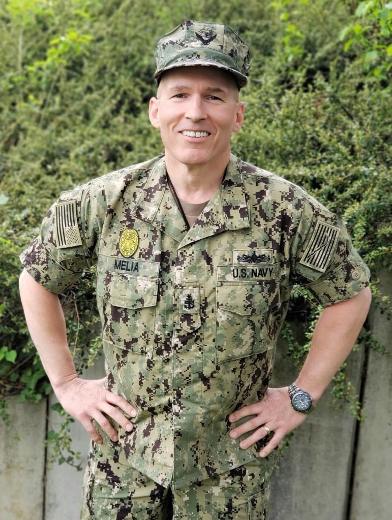 U.S. Navy Senior Chief Melia serves as senior enlisted leader ...