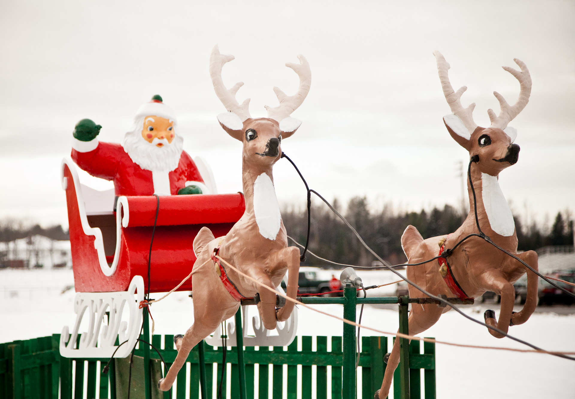 Foxcroft Academy’s hand-crafted Santa-reindeer display an iconic part ...