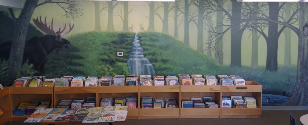Library mural captures patron’s passions -Piscataquis Observer