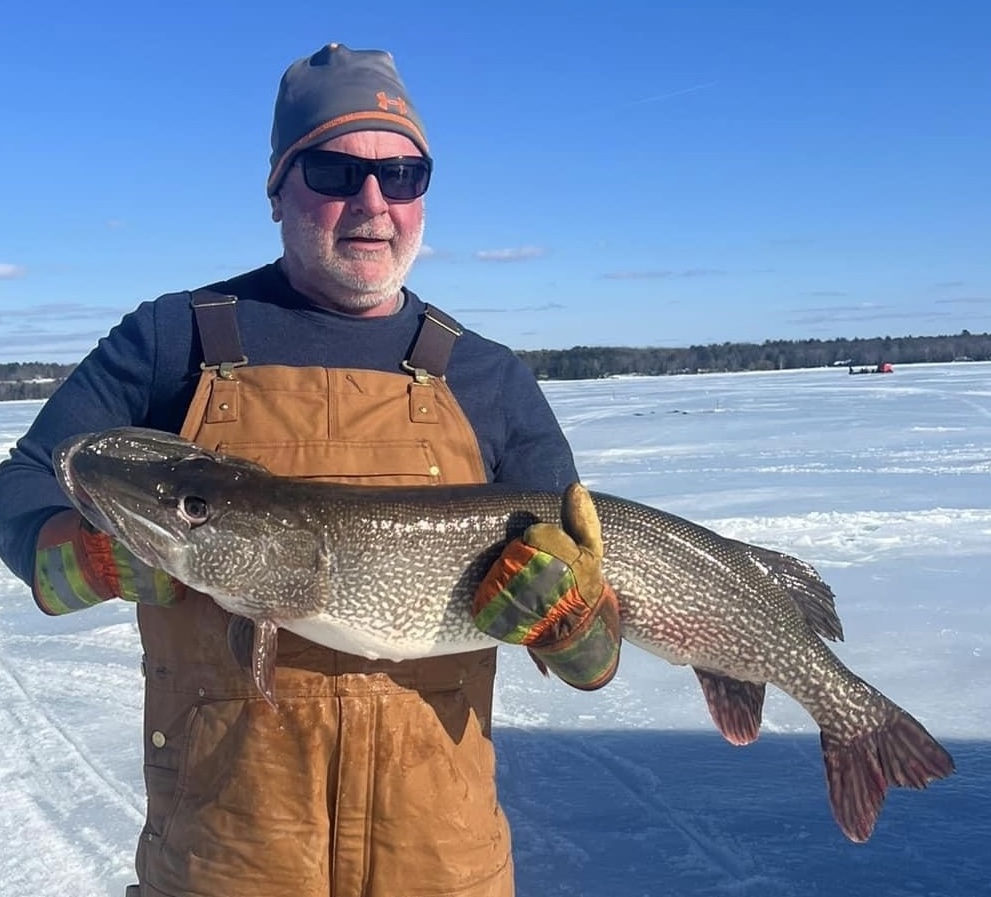 Garland man lands huge pike his 1st time ice fishing -Piscataquis Observer