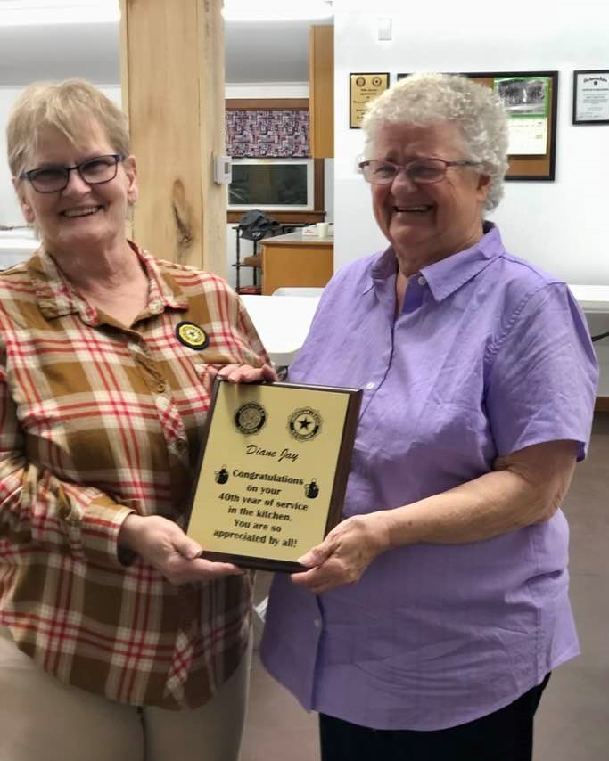 Jay honored for 40 years with Milo Unit #41 -Piscataquis Observer