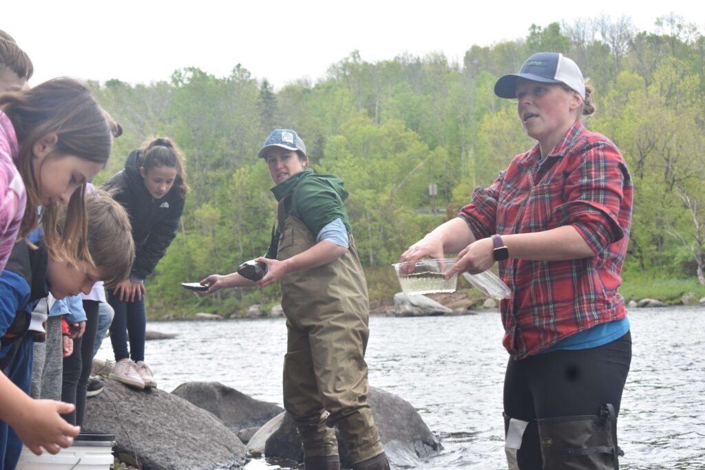Fish into water, SeDoMoCha fourth-graders release their trout ...