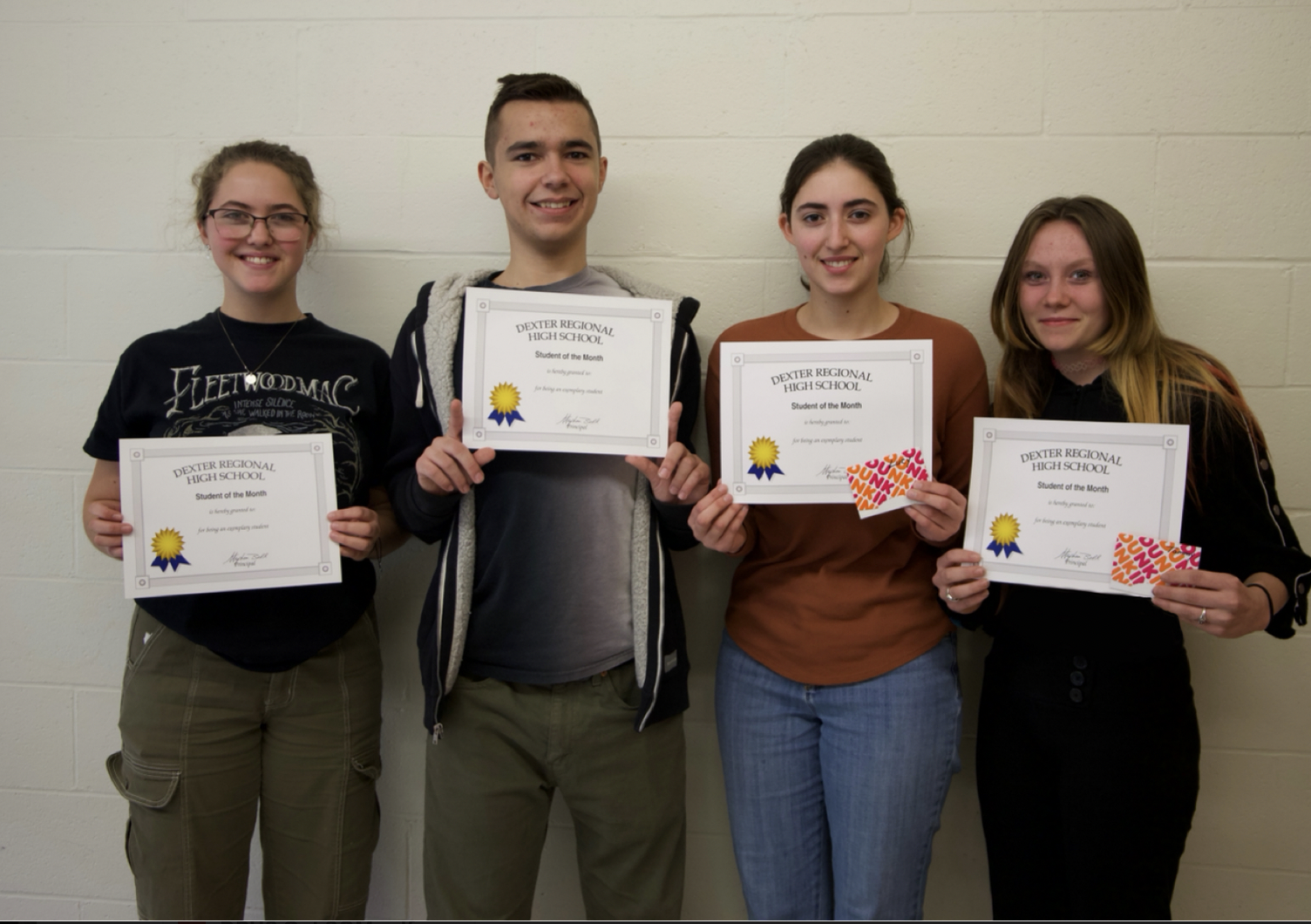 Dexter Regional High School October Students of the Month -Piscataquis ...