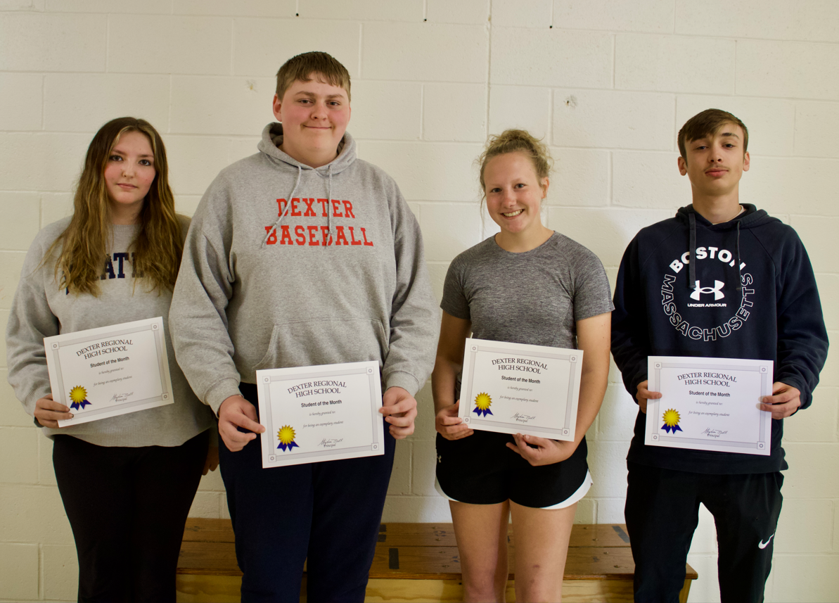 Dexter Regional High School April Students of the Month -Piscataquis ...