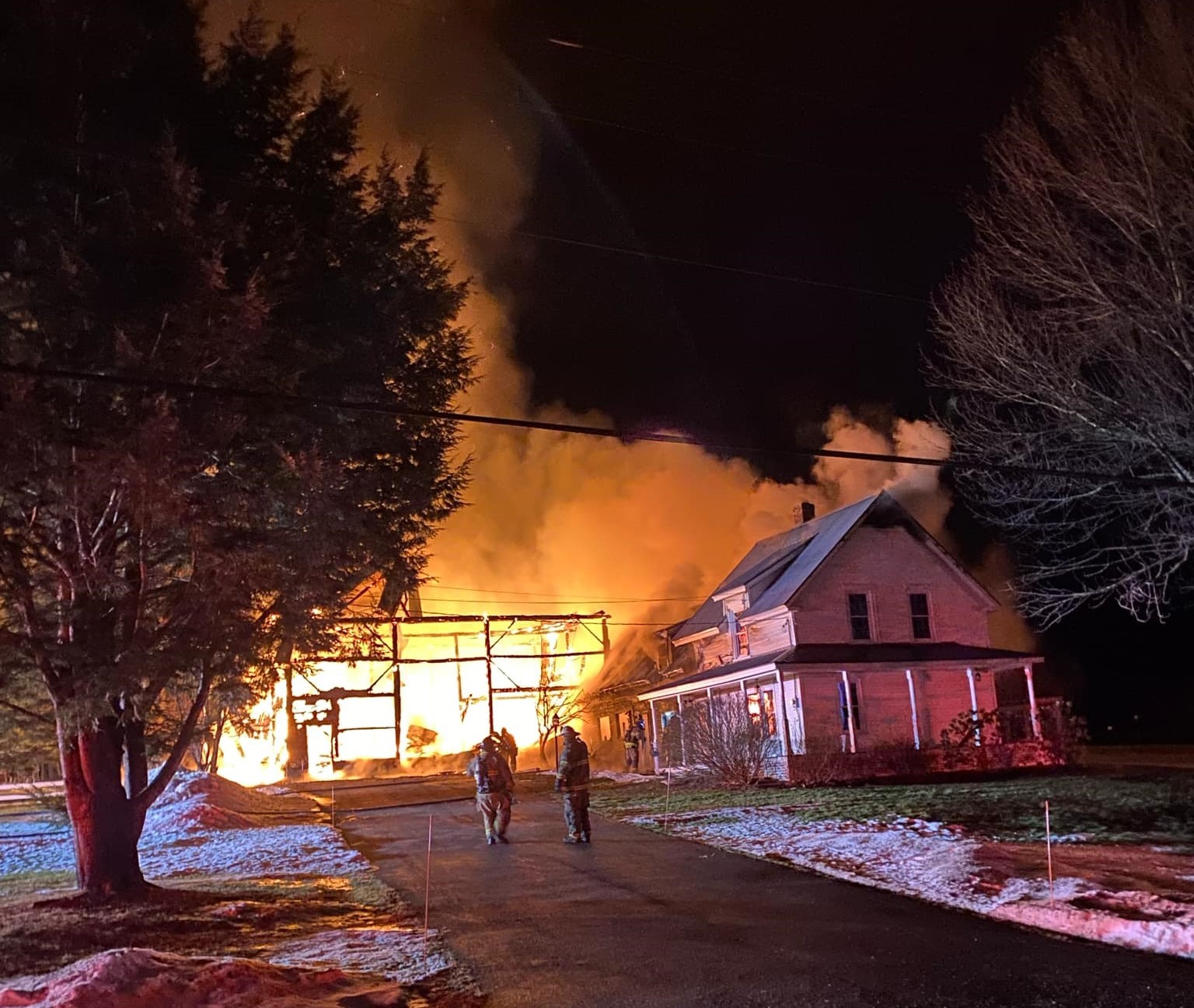 ‘Very large’ barn burns in Atkinson -Piscataquis Observer
