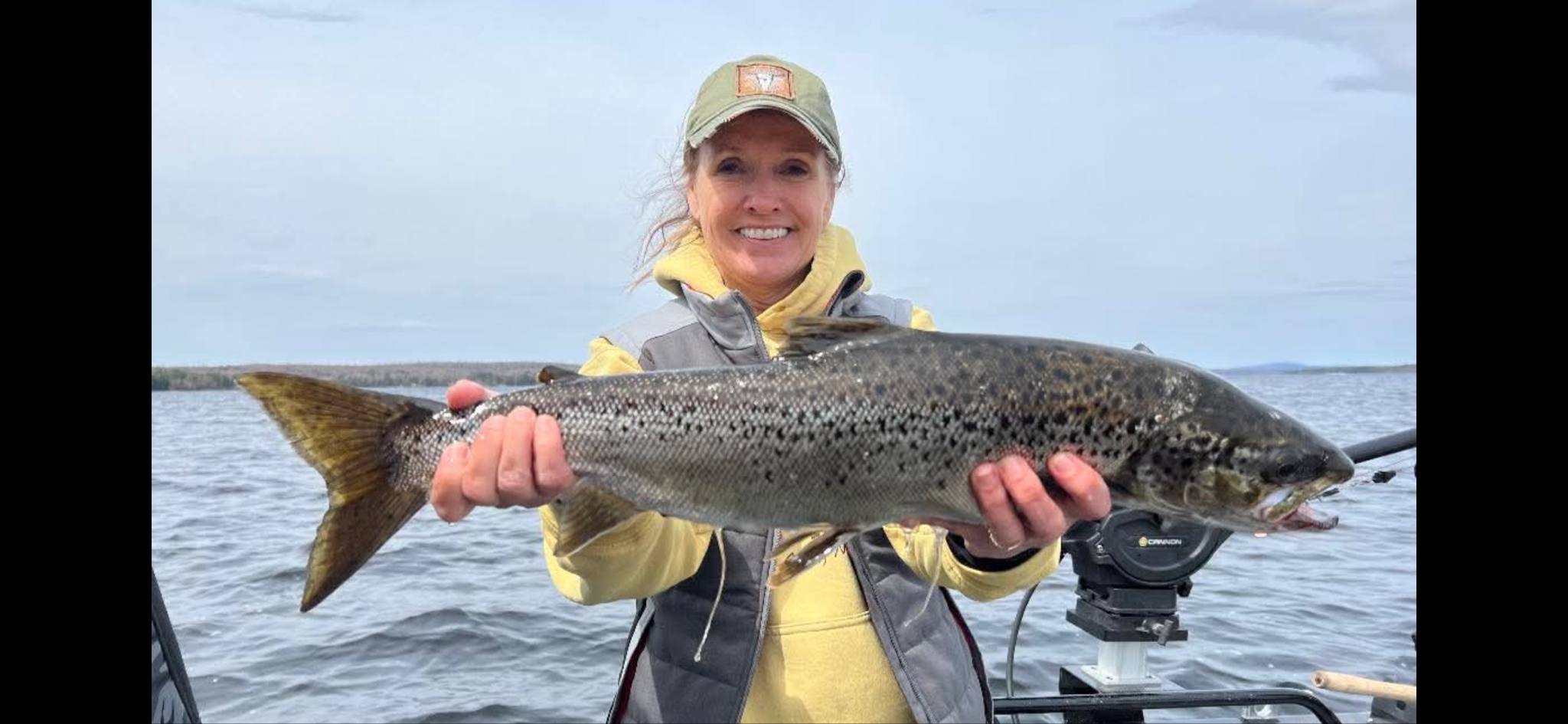 Angler ‘could barely stand up in the boat because of the waves ...