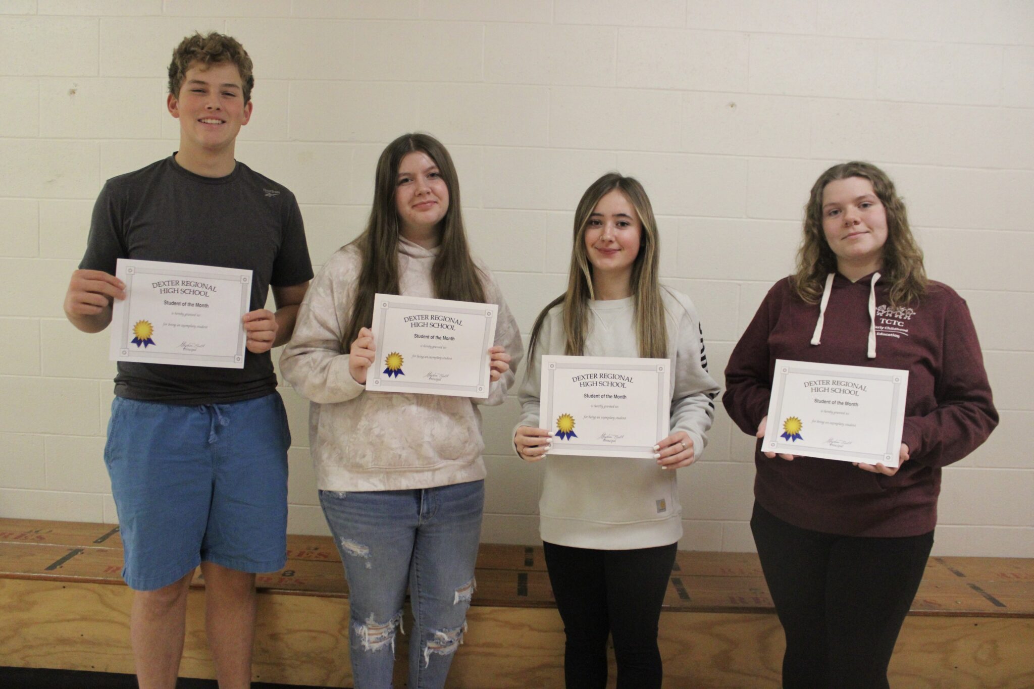 Dexter Regional High School October Students of the Month -Piscataquis ...